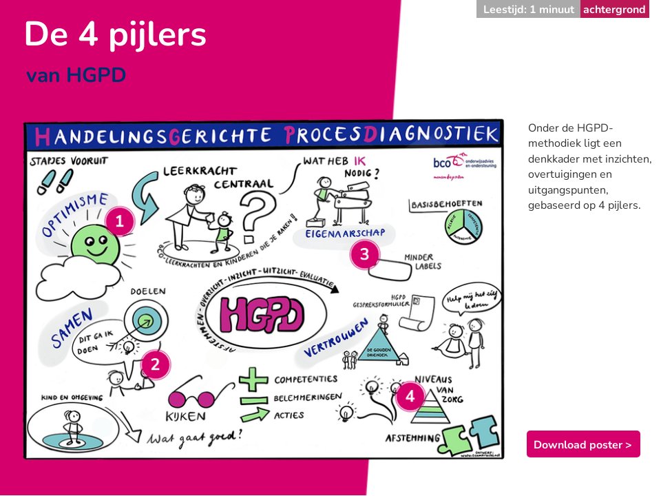 Wat is HGPD? - Pedagogisch optimisme in het primair en voortgezet onderwijs