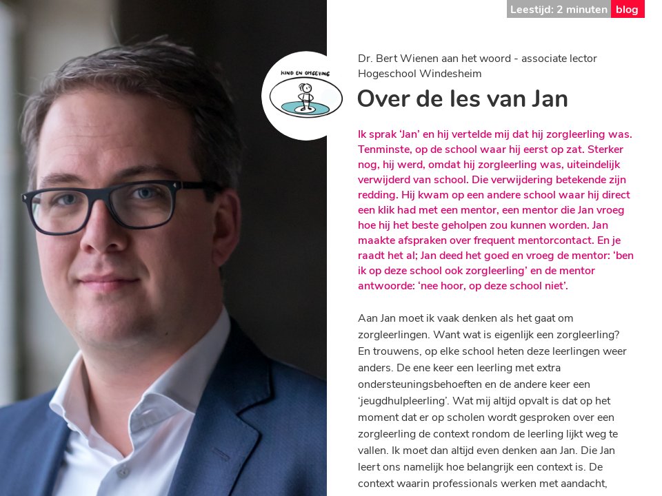 Geef het kind de regie over zijn eigen leren en ontwikkeling ... Geef het kind de regie over zijn eigen leren en ontwikkeling ...